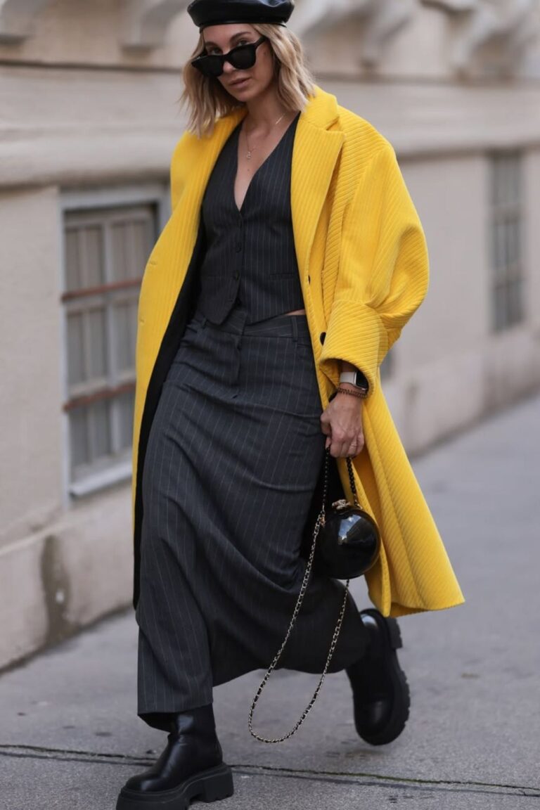 26 Yellow Coat Outfit Ideas: How to Style the Boldest Coat in Your ...