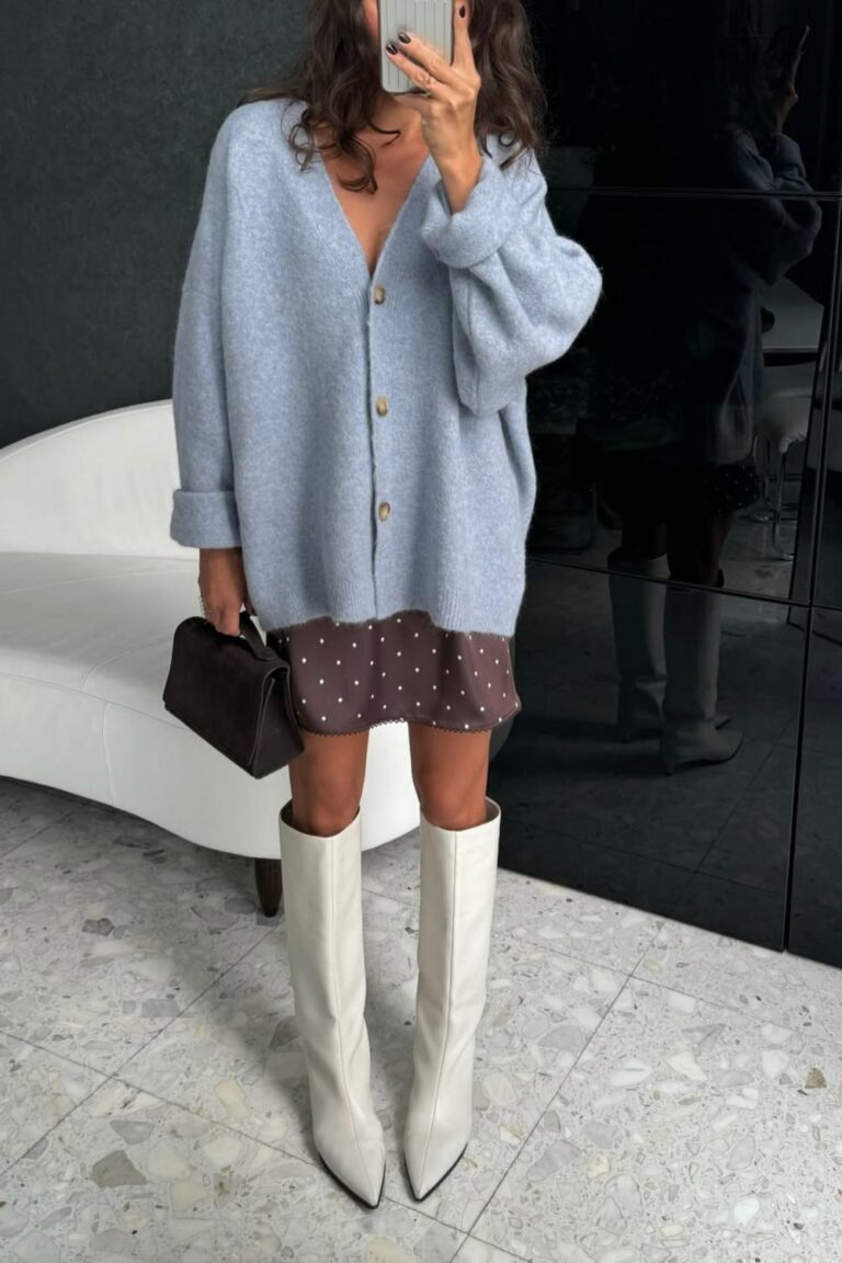 25 Blue Cardigan Outfit Ideas That Feel Effortless, Polished, and Very ...