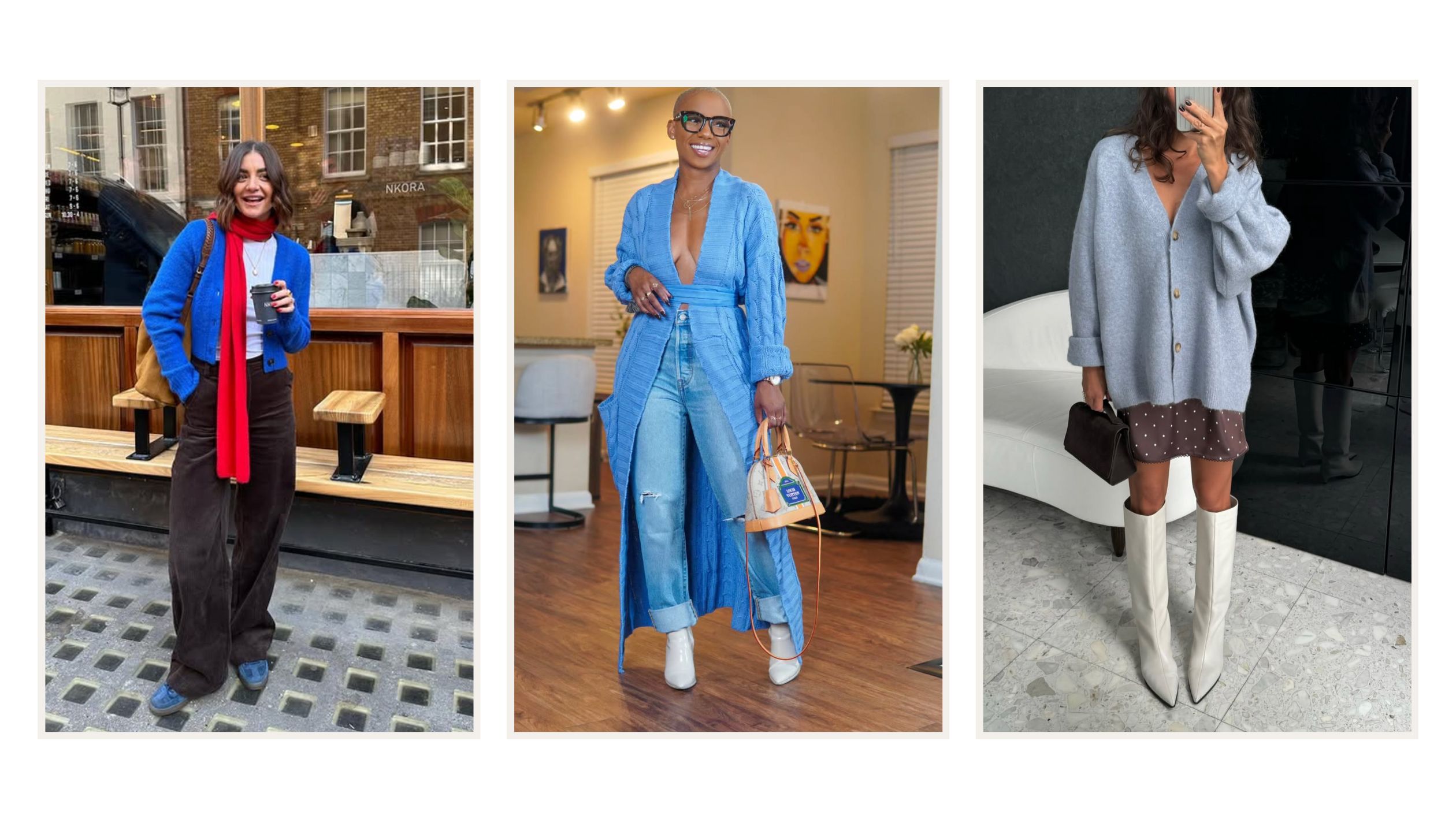 25 Blue Cardigan Outfit Ideas That Feel Effortless, Polished, and Very ...