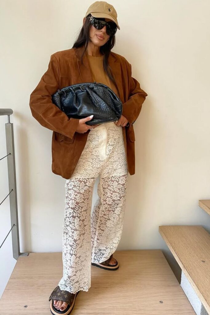 31 Chic Lace Pants Outfit Ideas You’ll Want to Wear on Repeat - London ...