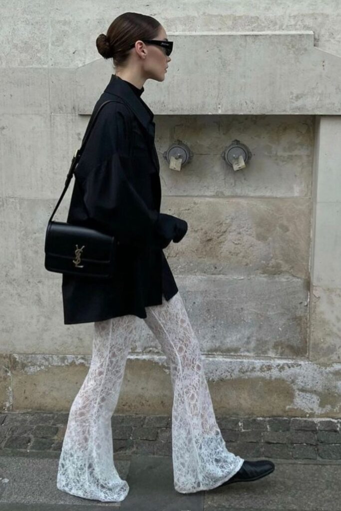 31 Chic Lace Pants Outfit Ideas You’ll Want to Wear on Repeat - London ...
