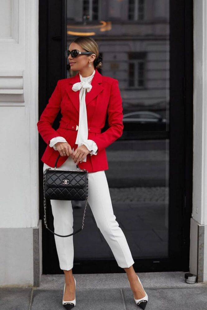 40 Red Blazer Outfit Ideas That Instantly Elevate Your Look - London ...