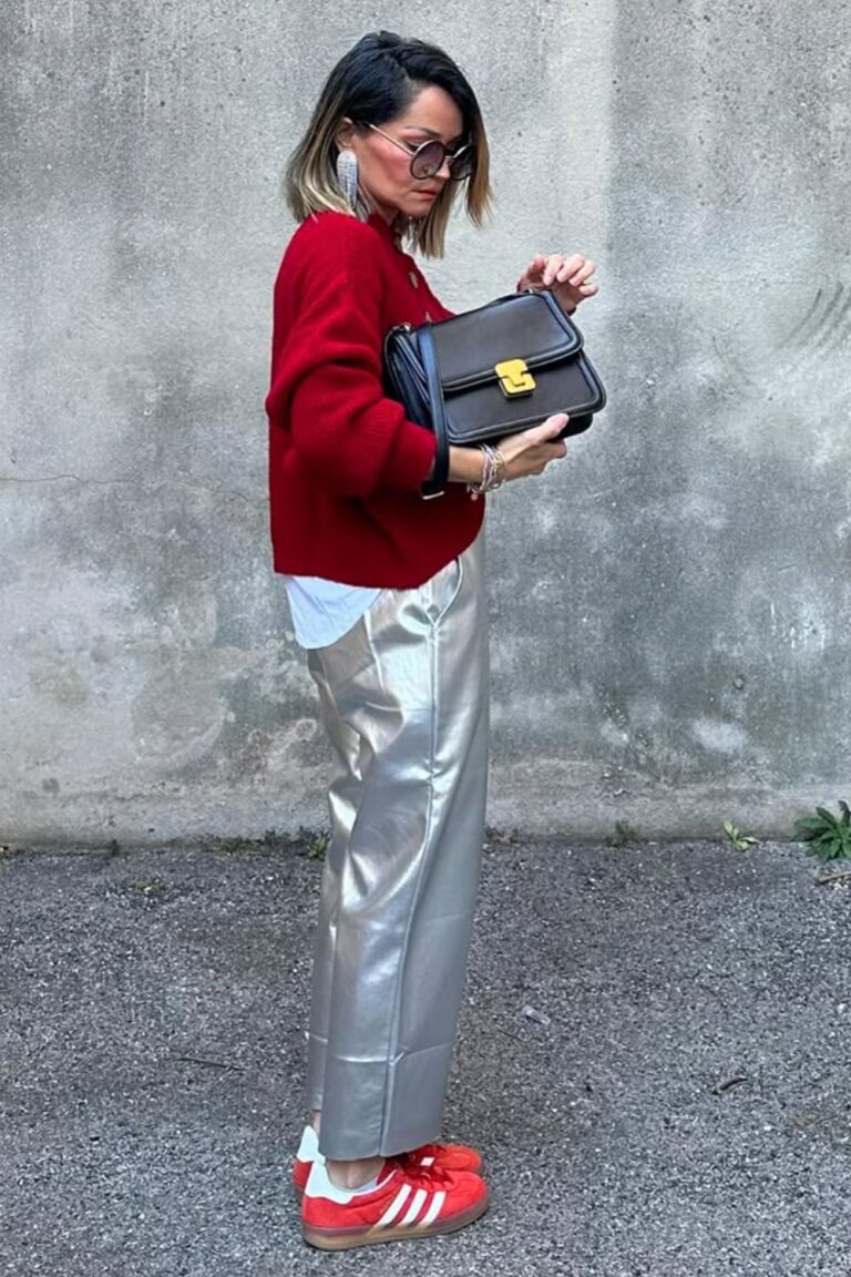 36 Red Sneakers Outfit Ideas: How to Style Red Trainers Without ...