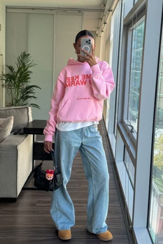 23 Pink Hoodie Outfit Ideas: How I Style This Cozy Staple to Look ...